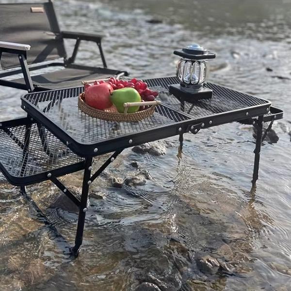 Outdoor Folding Mesh Table – Lightweight & Durable Aluminum Frame ...