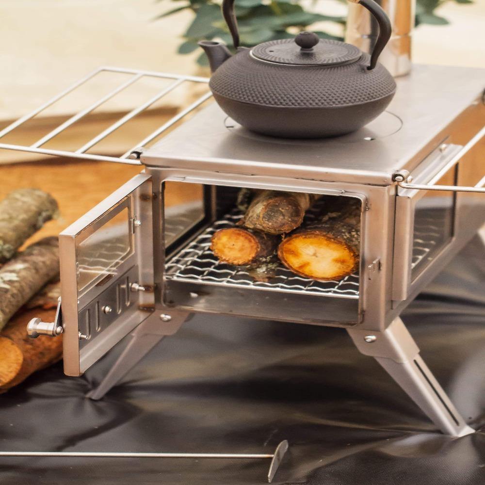 Bell Tent Stainless Steel Stove With Free Bag. - Bell Tent Sussex